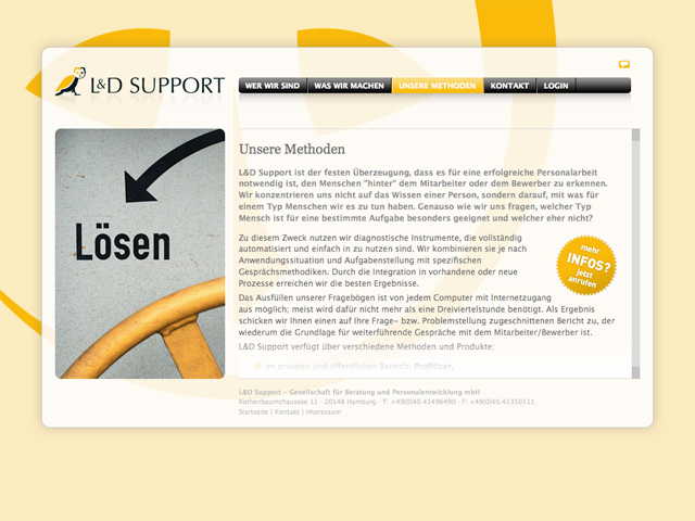 multimediadesign.net | Kommunikation aus Düsseldorf | Referenzen | Relaunch ldsupport.de